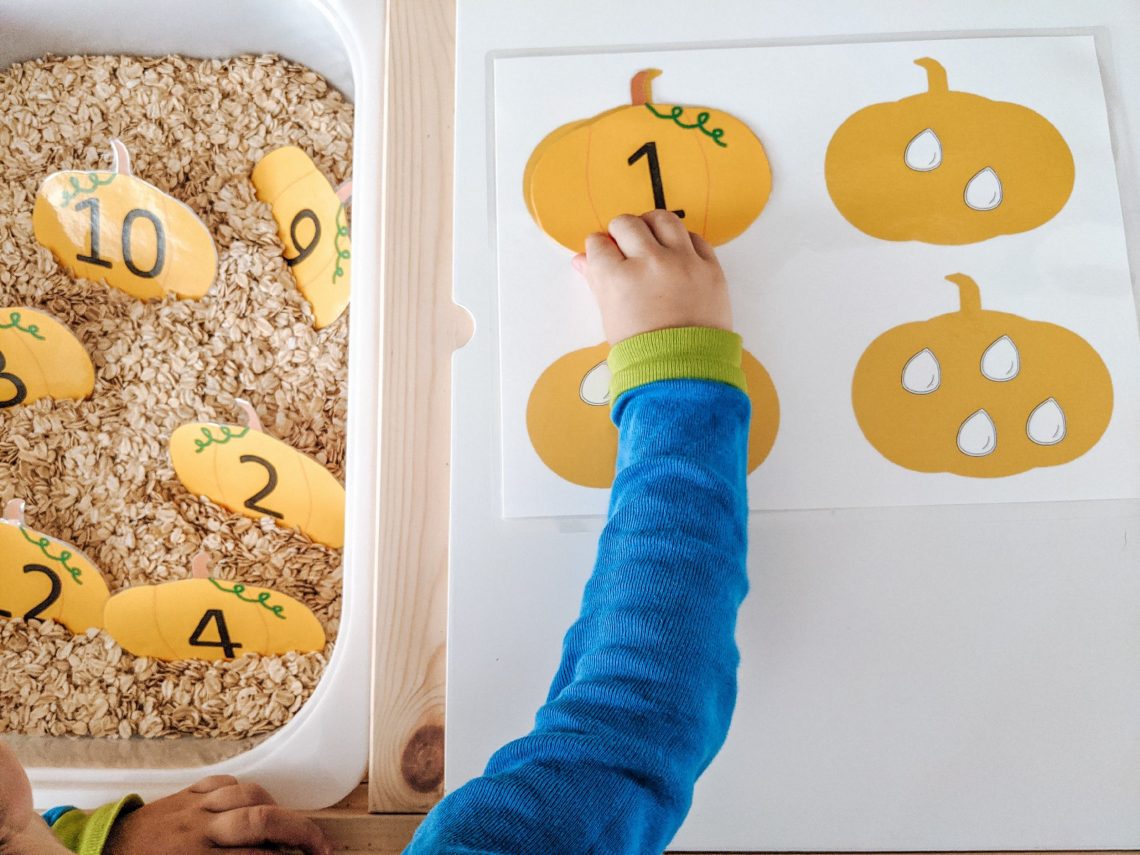 Fun Fall Learning Activity- Pumpkin Patch Number Match - Happy Hepburn